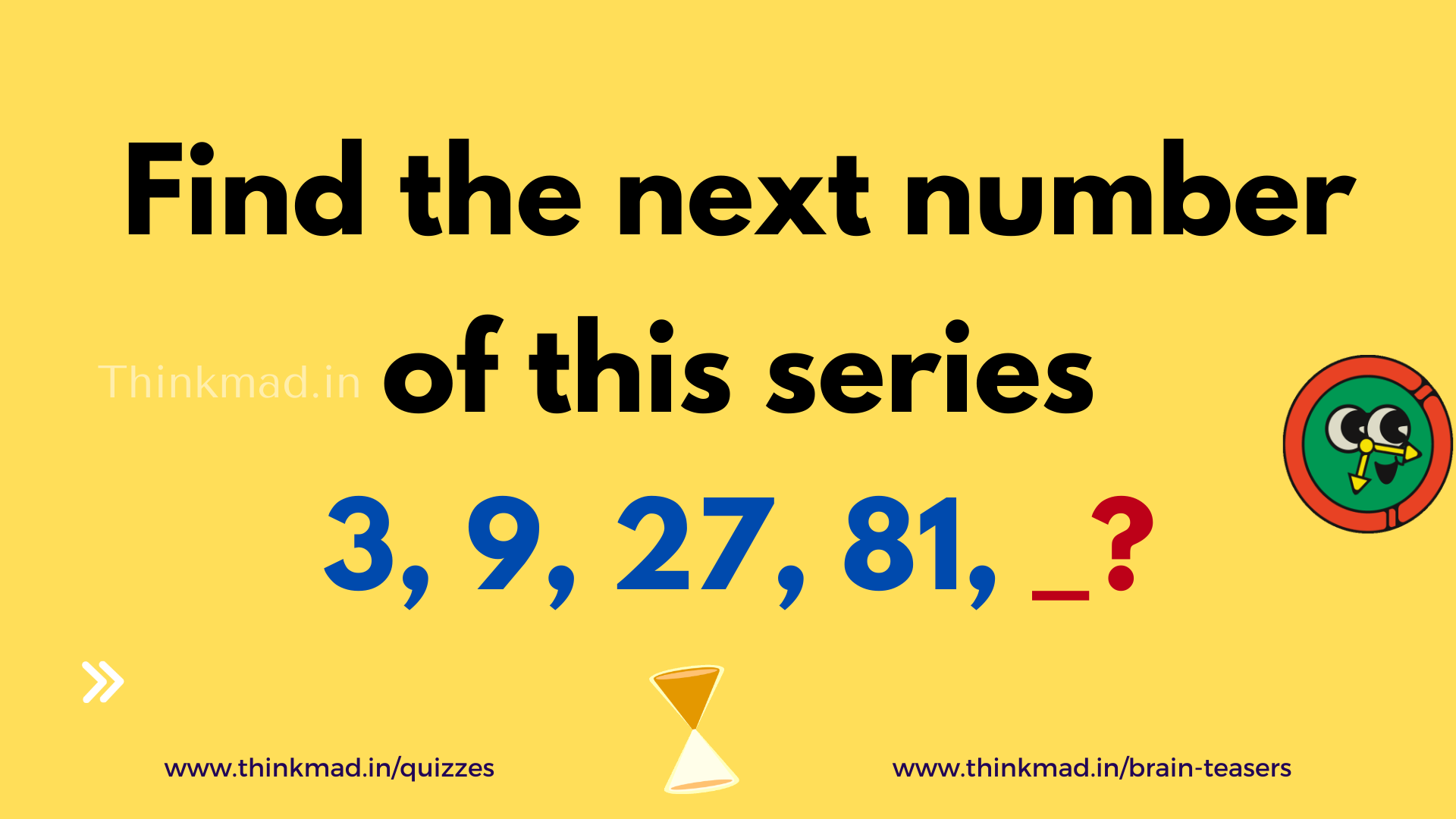 Find The Missing Number 3 9 27 81 Puzzle Answer Thinkmad in
